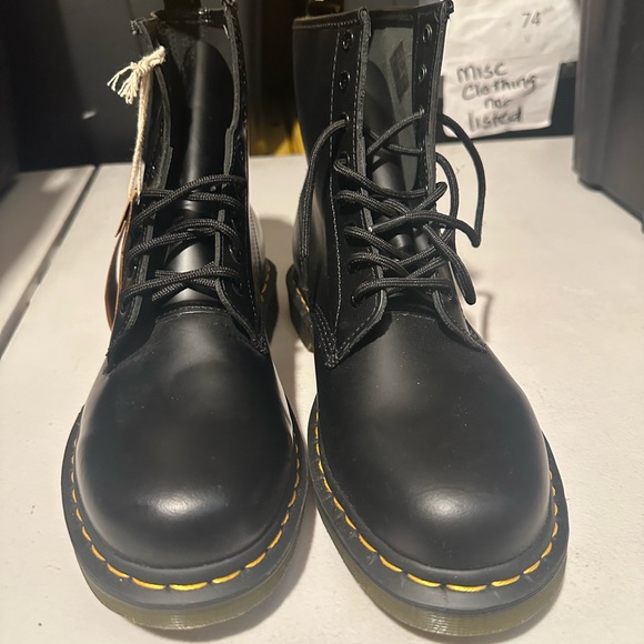 Dr. Martens | Shoes | 45 Bnwt Black Leather Dr Marten Laceup Boots 46 ...